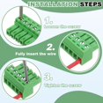 Uxcell 10 Set 7 Pin 3.81mm Pitch PCB Mount Screw Terminal Block ...