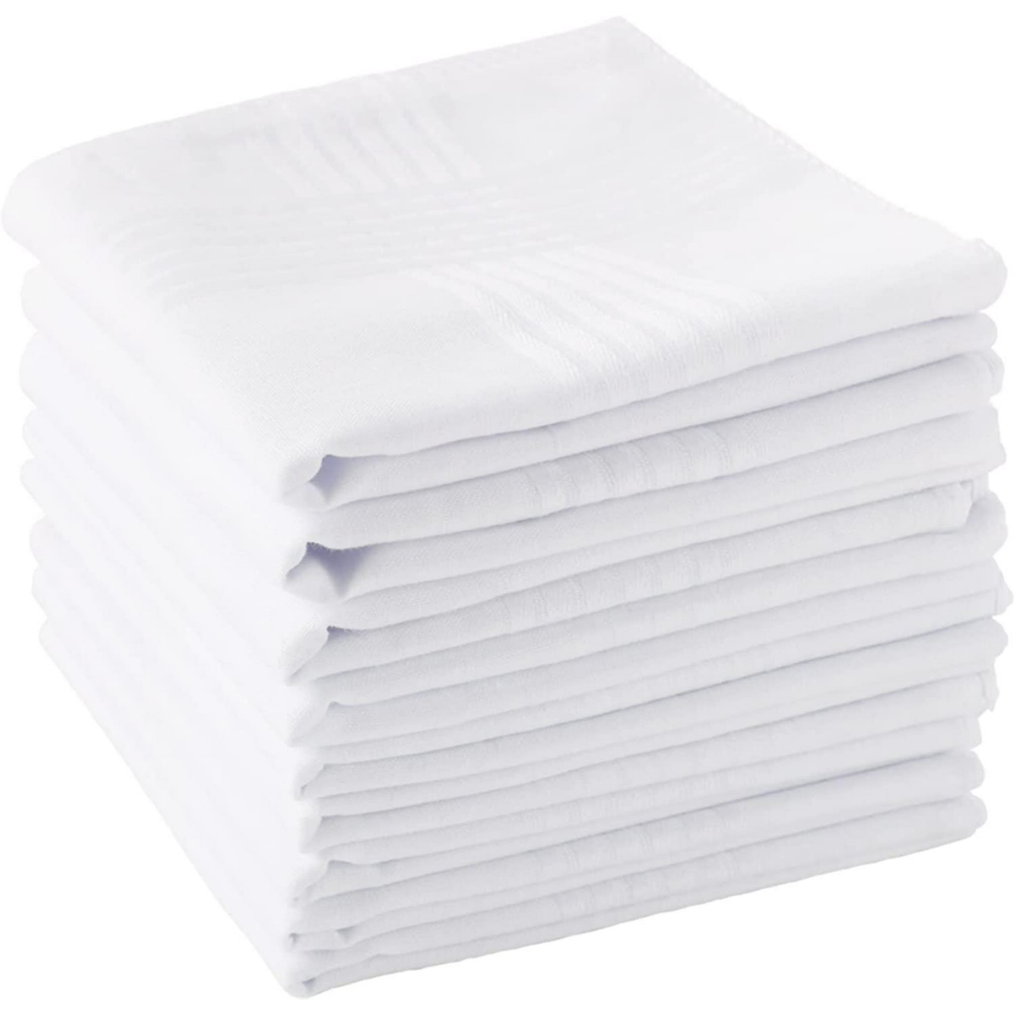 Click here for Saich Mens Handkerchiefs  100 Soft Cotton White Ha... prices