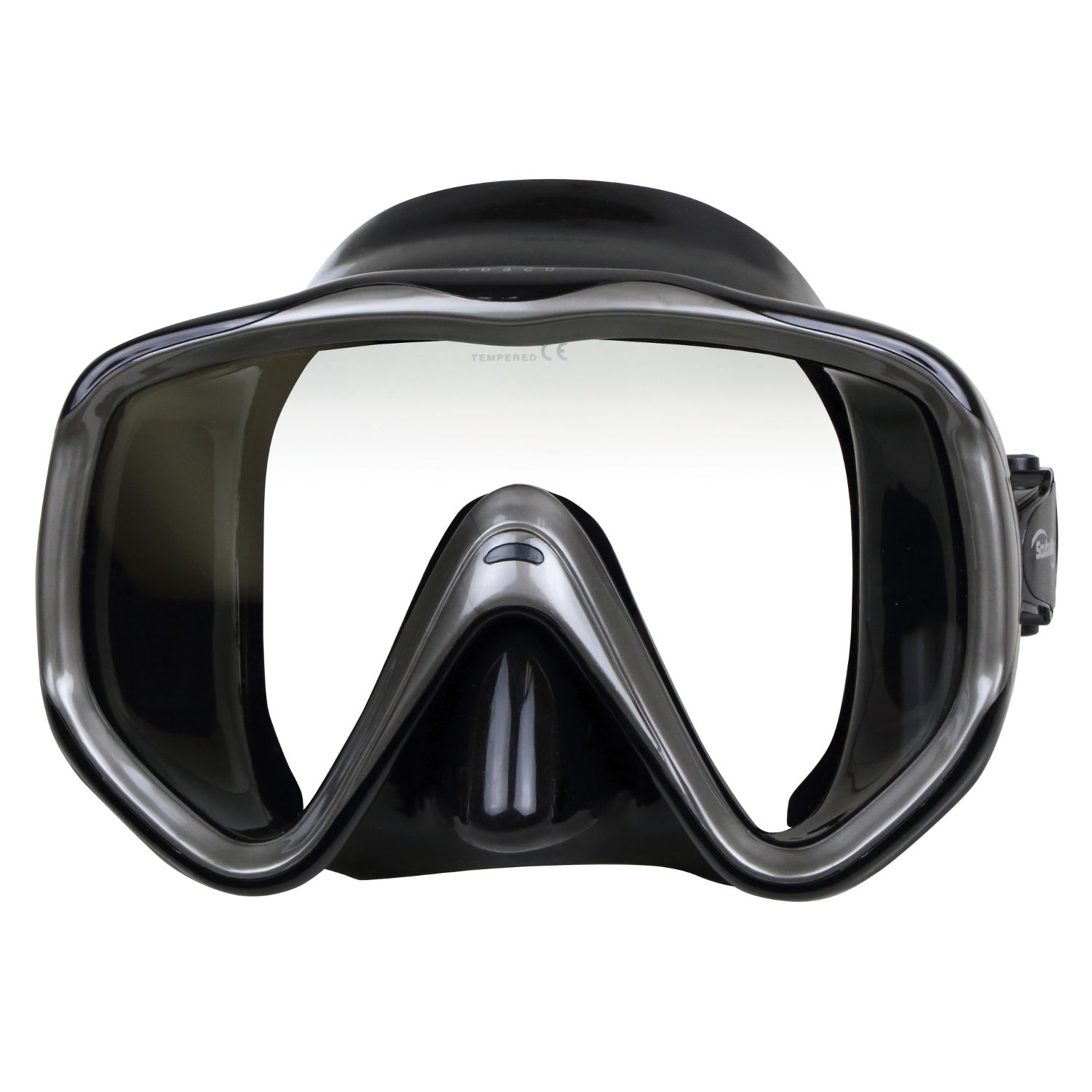 Scuba Max Abaco Over-Size Dive Mask (Black / Black) - Walmart.com