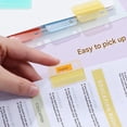 Set of 6 Lightweight Document Clips Push Pull Mechanism Easy Sorting ...