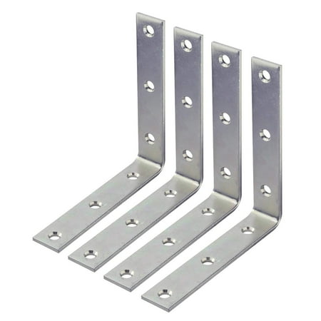Wideskall 4" inch Heavy Duty Corner Brace Angle Repair Bracket w/Screws ...