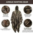 3D Leafy Camo Poncho Camoflage Woodland Cape Lightweight Ghillie Suit ...
