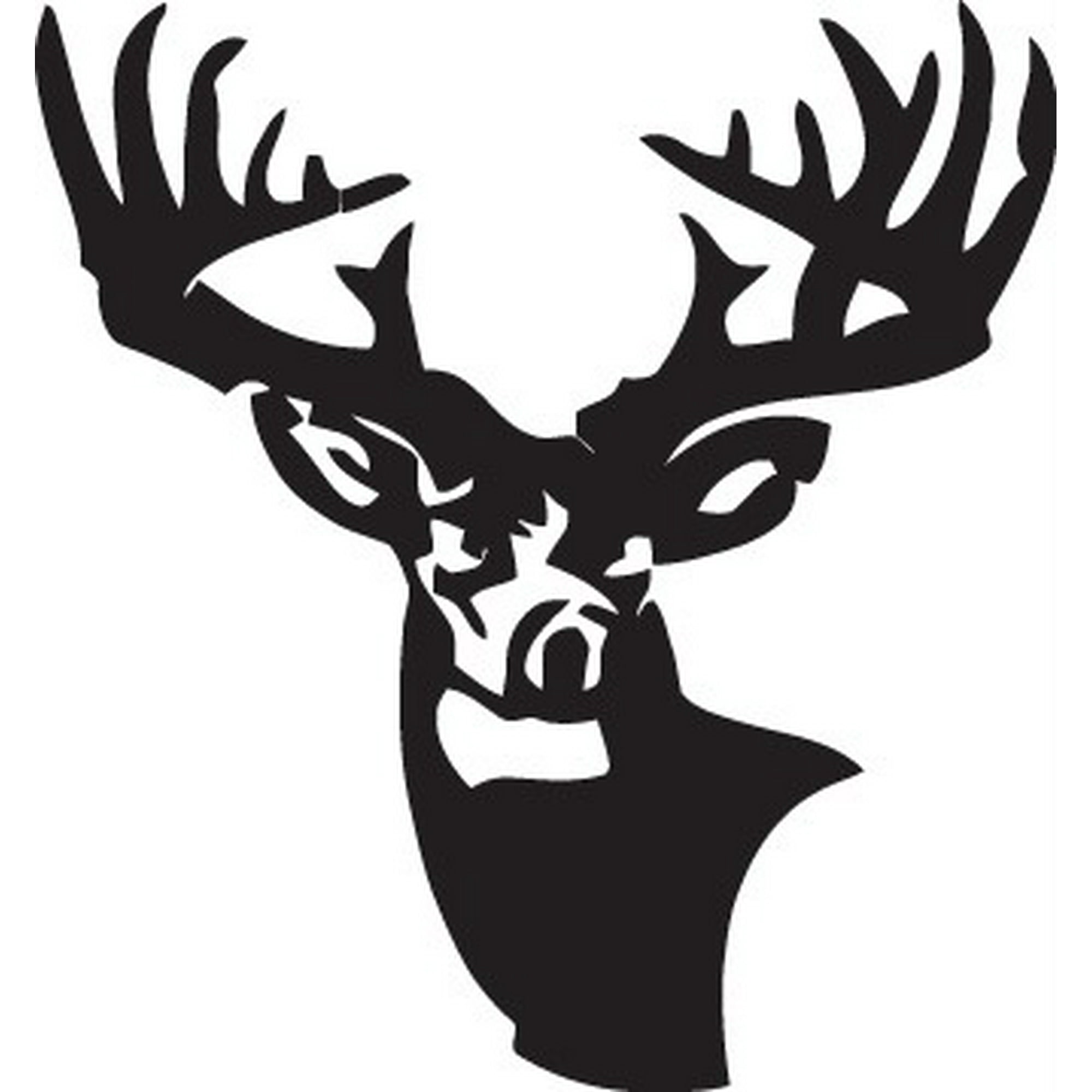 Camo Deer Skull Decal