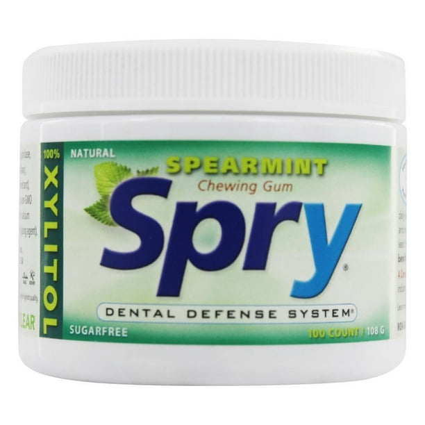 Xlear - Spry Chewing Gum with Xylitol Spearmint - 100 Piece(s) - Walmart.ca