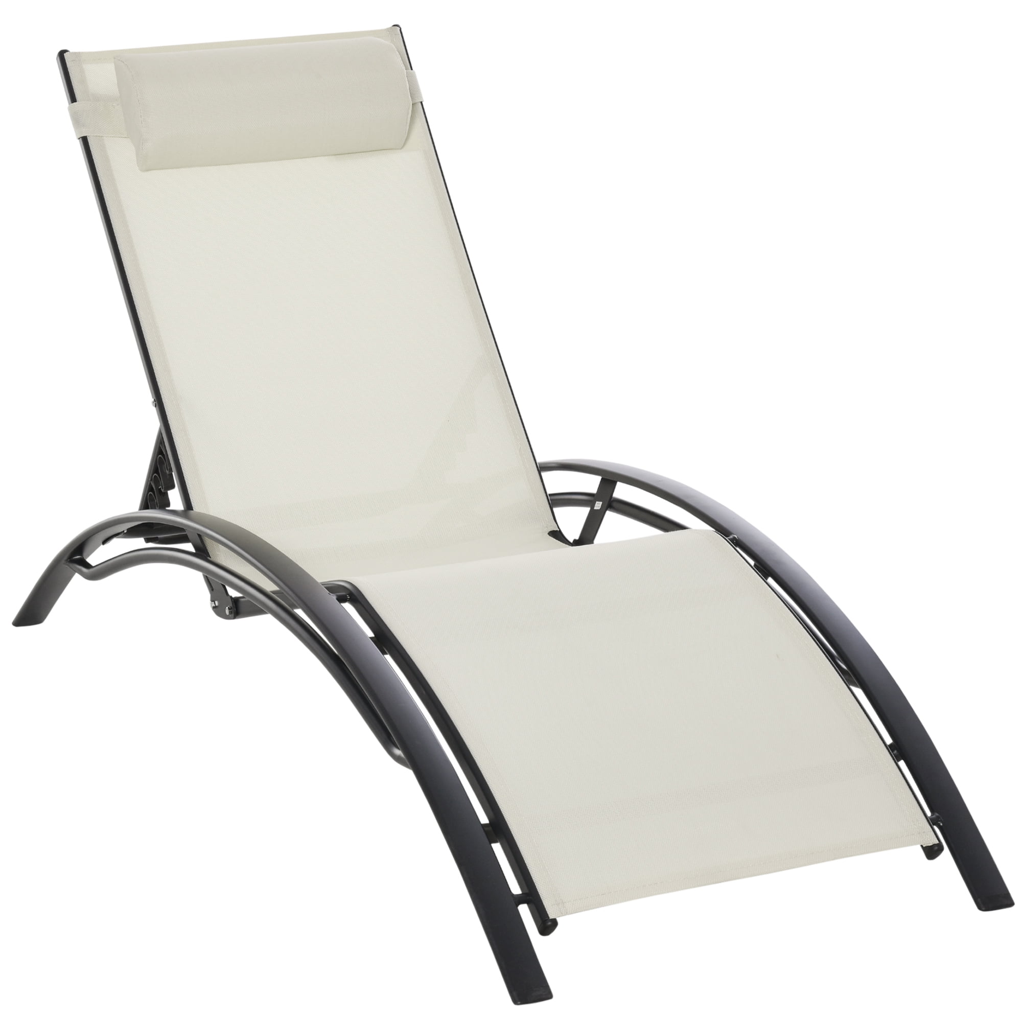 Click here for Outsunny Patio Reclining Lounge Chair With Adjusta... prices
