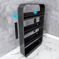 Btidfty Wall-mounted Spice Rack Three Layer Bathroom Bottles Storage ...