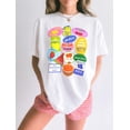 CLOTEX Fruit Stickers Graphic Tee: Comfort Colors Preppy Summer Shirt ...