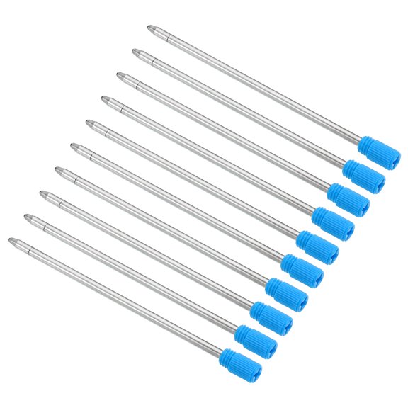 Black Ink Refill Pack of 10, Replaceable Ballpoint Pen Refills, Medium ...