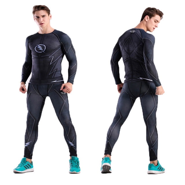 Bundle 3D Print Rash Guard Compression Marvel Style - Walmart.com
