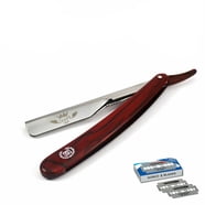 Navaja Shavette Barber Straight Shaving Razor, 100 Derby cuchillas ...