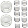 Teissuly 50Pcs Clear Plastic Empty Cosmetic Sample Containers Jars Pots ...