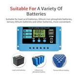 PWM Solar Charge Controller 10A 20A 30A 12V 24V PV Regulator With LCD ...