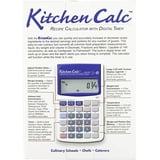 Calculated Industries KitchenCalc 8300 Recipe Calculator, Black ...