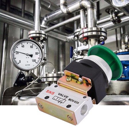 Push Button Pneumatic Mechanical Valve, 3 Way Pneumatic Mechanical ...