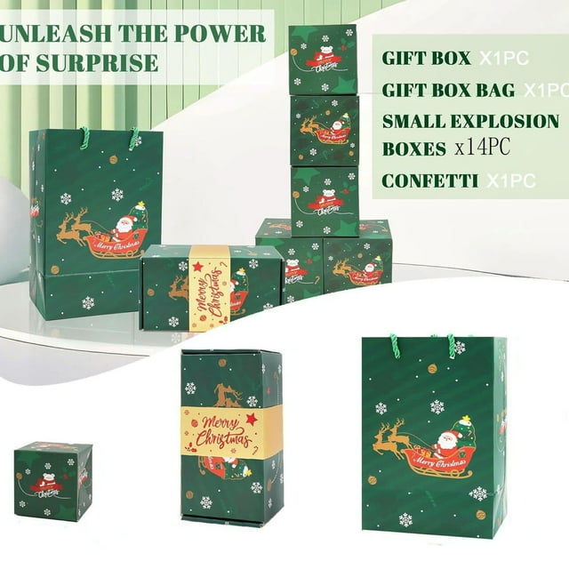 Surprise Box Gift Box for Money,Explosion Gift Box,Pop Up Christmas ...
