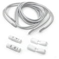 Shoe Gear Why Tie Fast-Lock Laces for Men and Women, Polyester, White ...