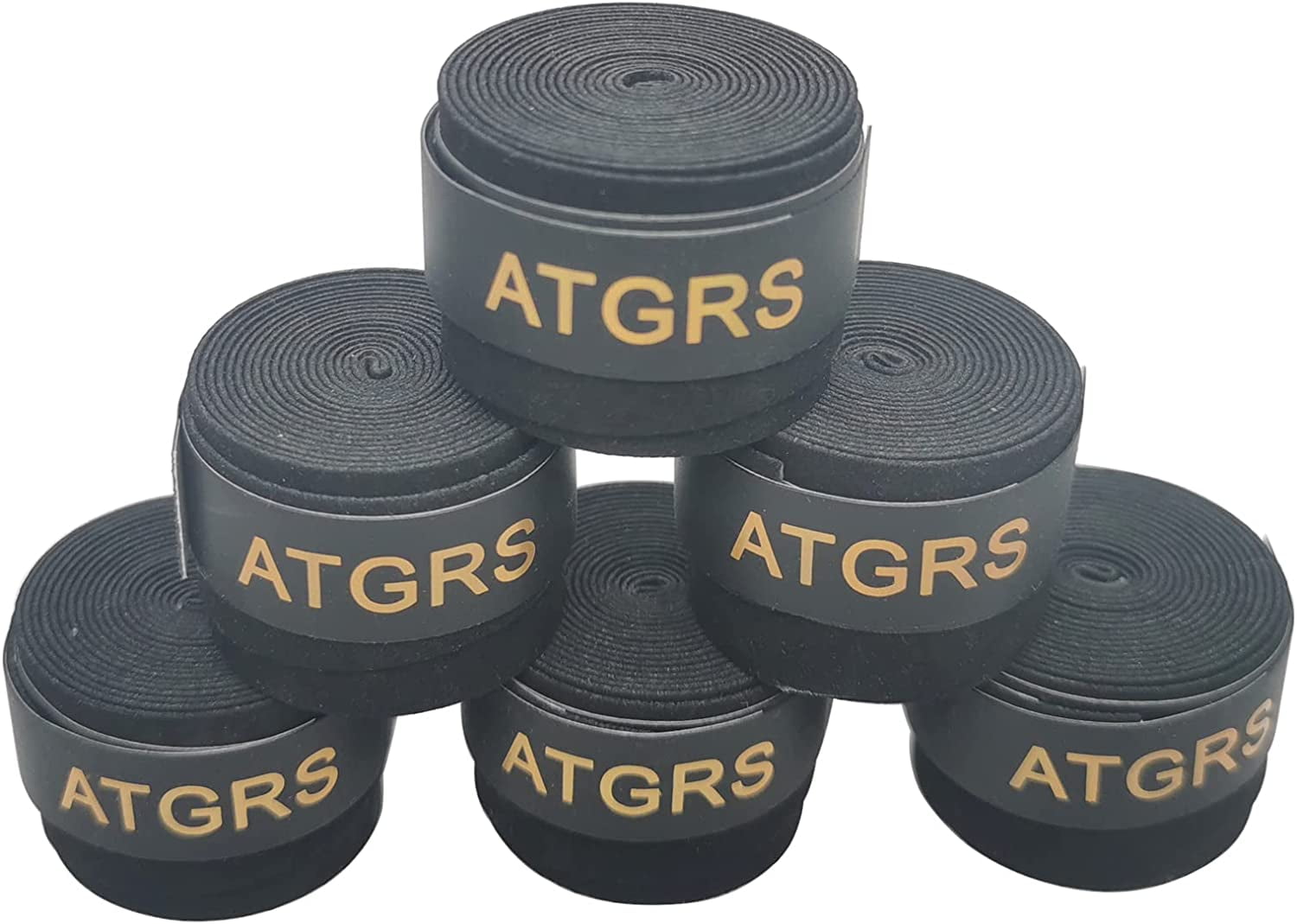 Tennis Racket Grip Tape,6pcs Black Dry Feel Tennis Grips, Absorbent and ...