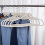 Ollieroo Premium Velvet Hangers,50 Pack Beige Clothing Hangers,Non-Slip ...