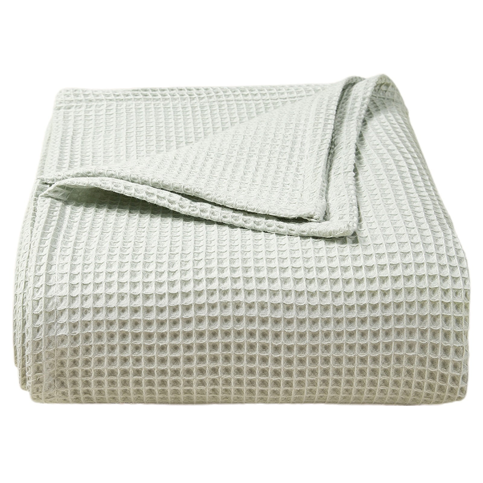 Click here for Cuxi Waffle Weave Cotton Blanket Queen Size  Light... prices