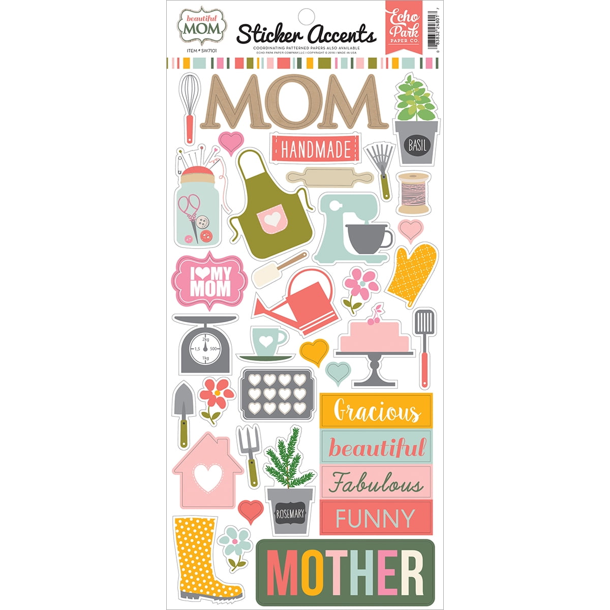 Beautiful Mom Stickers 6 Inch X 13 Inch - Walmart.com