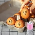 5Pcs 5 Styles Plastic Rubber Stamps DIY Egg Drawing Stamps with Stamp ...