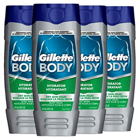 Gillette Body Hydrator Body Wash for Men, Dry Skin Relief, 16 Fluid ...