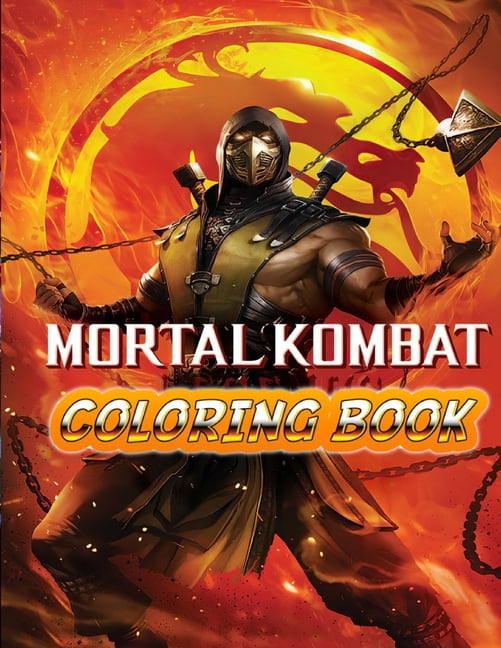 Mortal Kombat Coloring Book : Awesome Colouring Book for Kids and ...