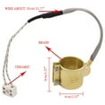 Brass Heater 230W Heating Element Barrel Coil Heater for Injections ...