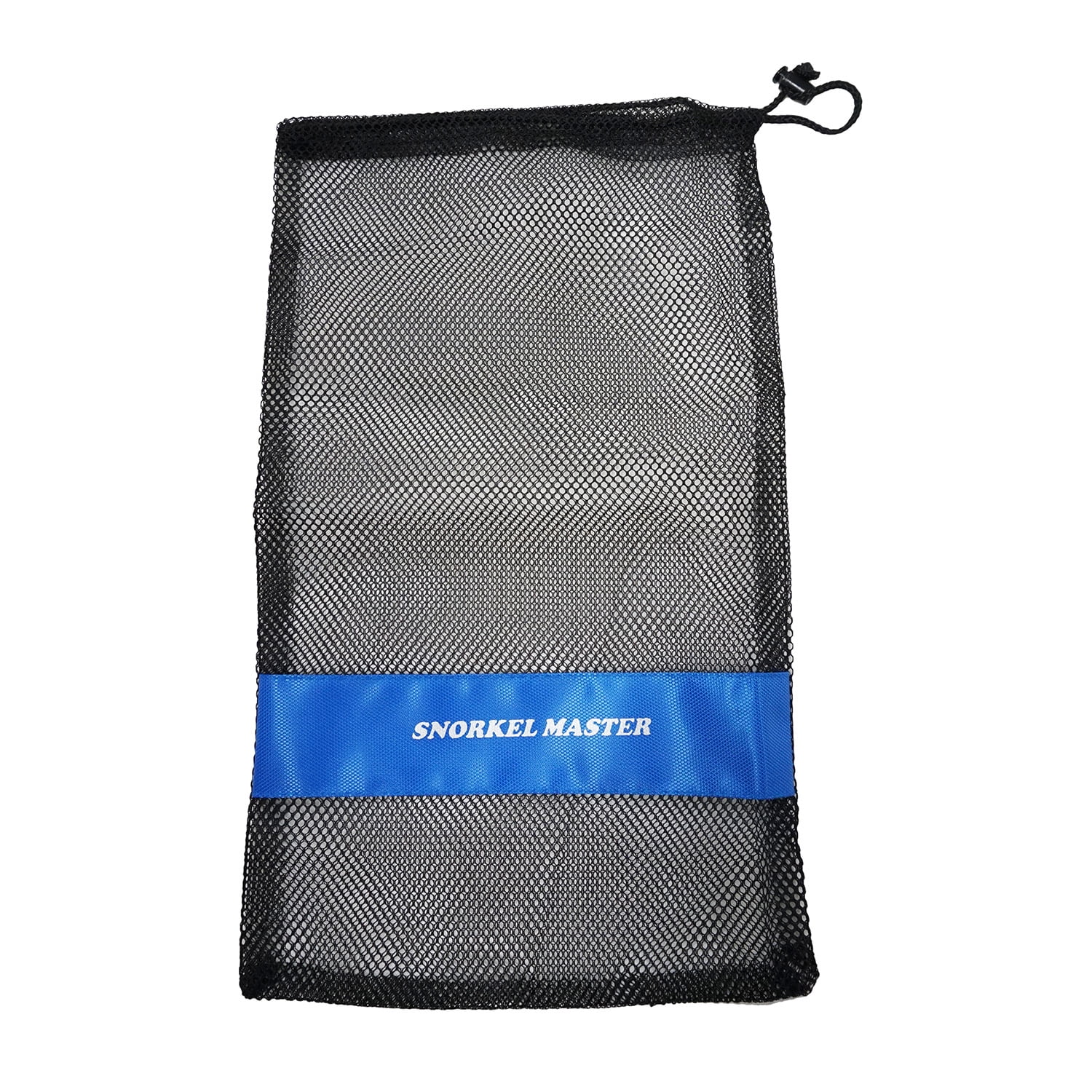 Snorkel Master Snorkeling Drawstring Mesh Bag w/ Blue Bar- 19" x 10 ...