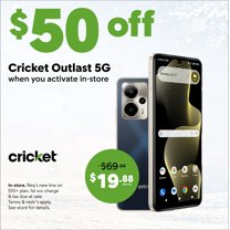 Cricket Wireless Prepaid Cellular Phone - Alcatel Lumos, 32GB, Ocean ...