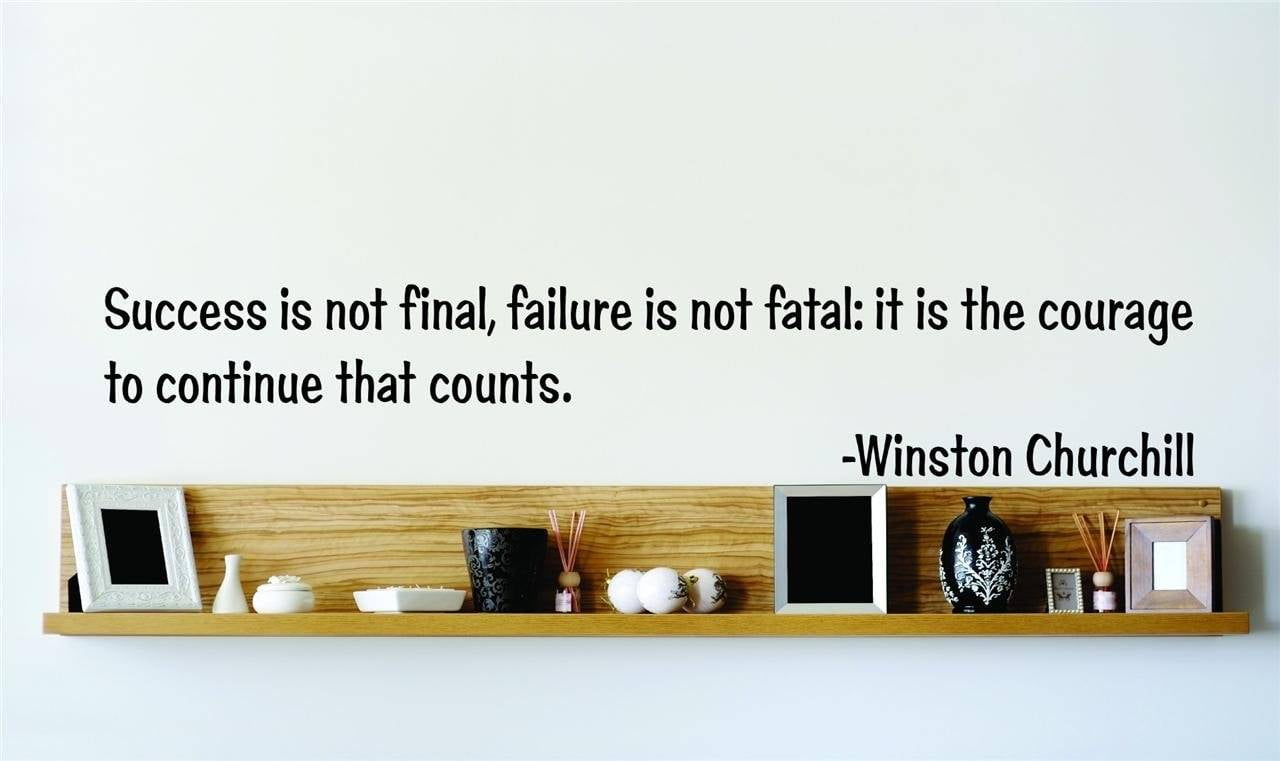 Home & Living Winston S Wall poster Success is not final; failure is ...