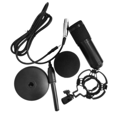 -800 Condenser Microphone Portable High Sensitivity Low Noise Mic Kit ...