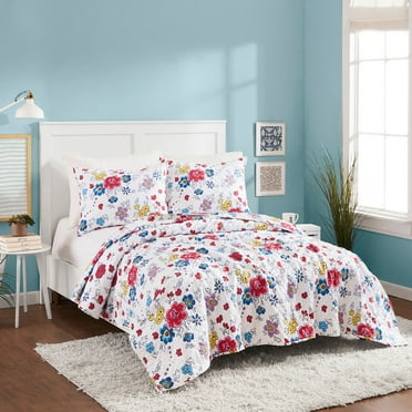 Global Trends Athena Quilt Set, Ivory - Walmart.com