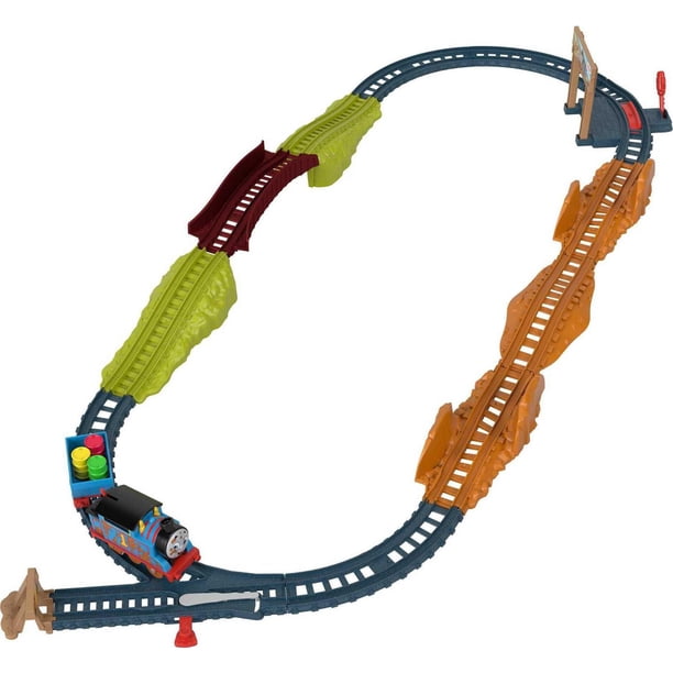 Thomas and Friends Muddy Adventure Train Set, Bumpy Track Set with ...