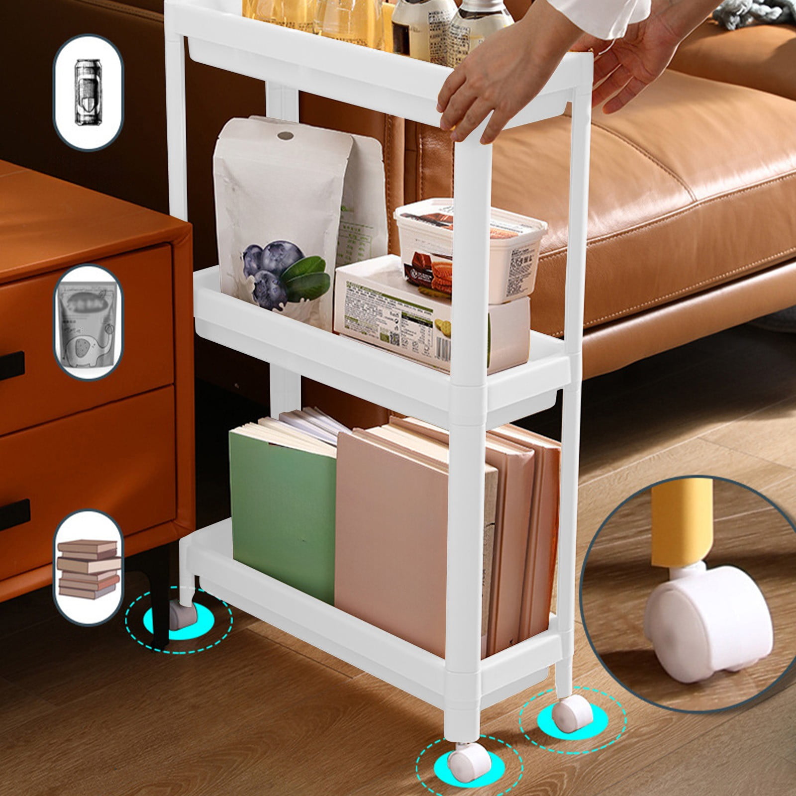 Click here for Rkstn Storage Shelves Slim Rolling Storage Cart Th... prices