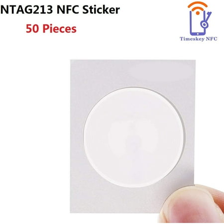 Timeskey NFC NTAG213 NFC Stickers NFC Tags 25mm White Blank NFC ...