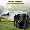 40 Foot Heavy Duty Extension Cord, 10 Gauge 30 Amp Outdoor Power Cable ...