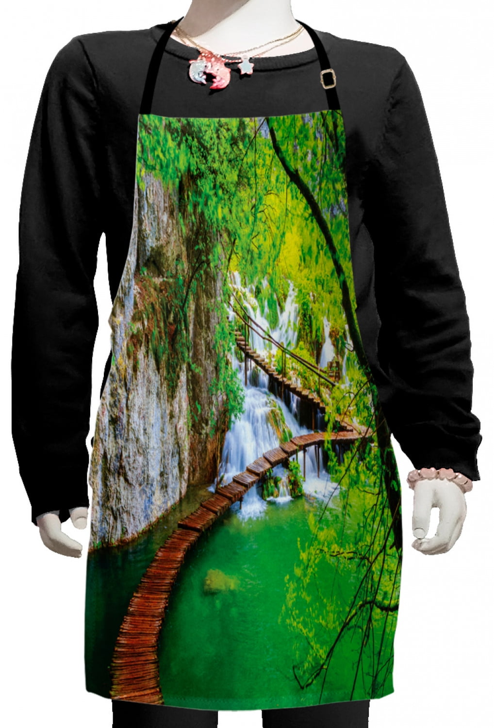 Waterfall Kids Apron, Cascade Path over the Lake by the Waterfall and ...