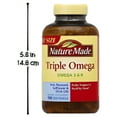 Nature Made Triple Omega, Omega 3-6-9 Softgels, Fish Flaxseed Safflower Olive Oils, 150 Count ...