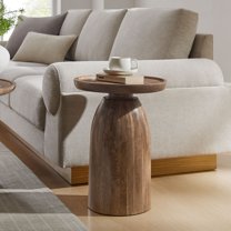 Fortitude Side Table Walnut Black - Walmart.com