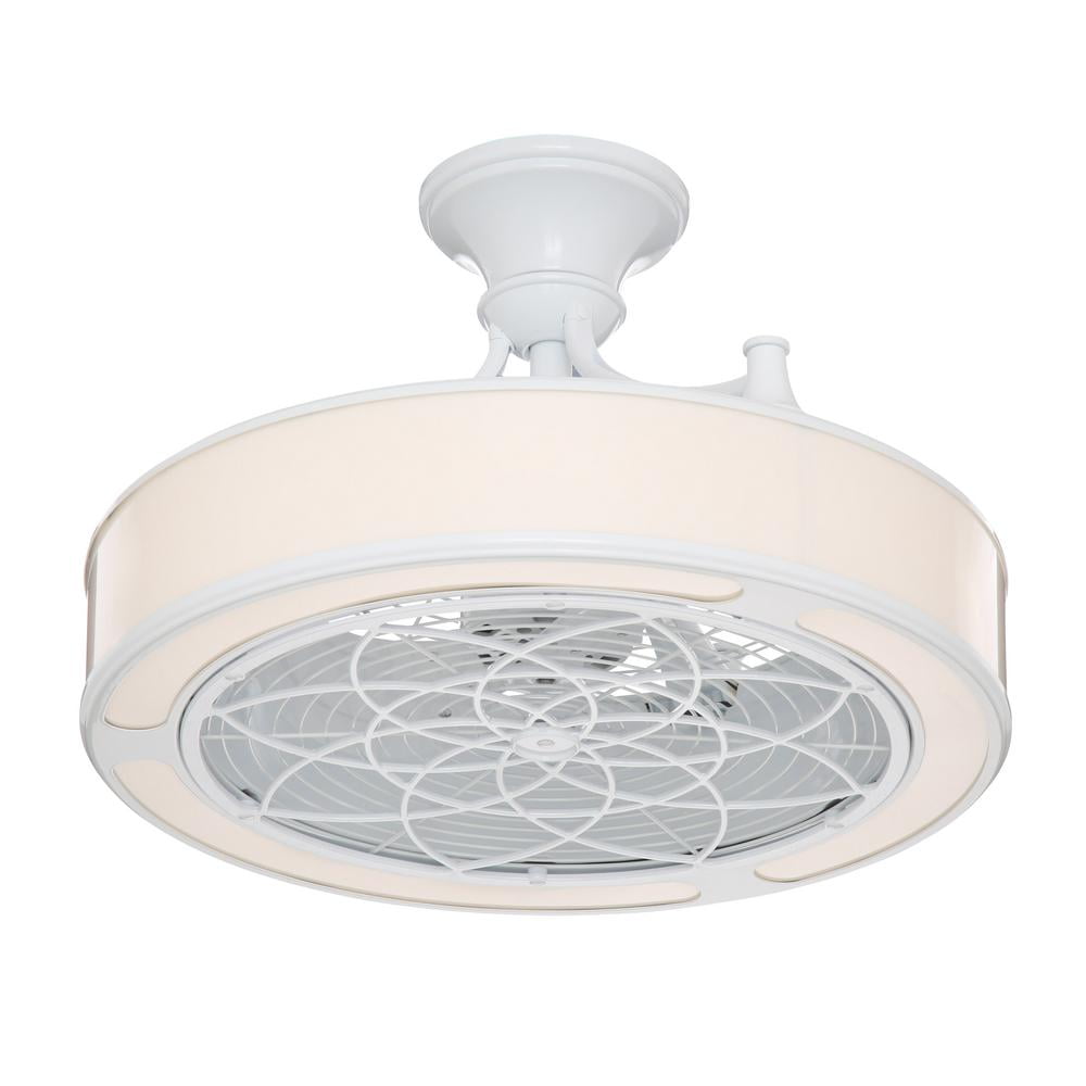 Anderson 22 In Indoor Outdoor White Ceiling Fan With Light | Shelly ...