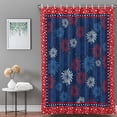Bathroom Shower Curtain Independence Day Fireworks Waterproof Shower ...