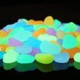 120pcs Glow in The Dark Fish Tank Aquarium Pebbles,Rocks, Glowing ...