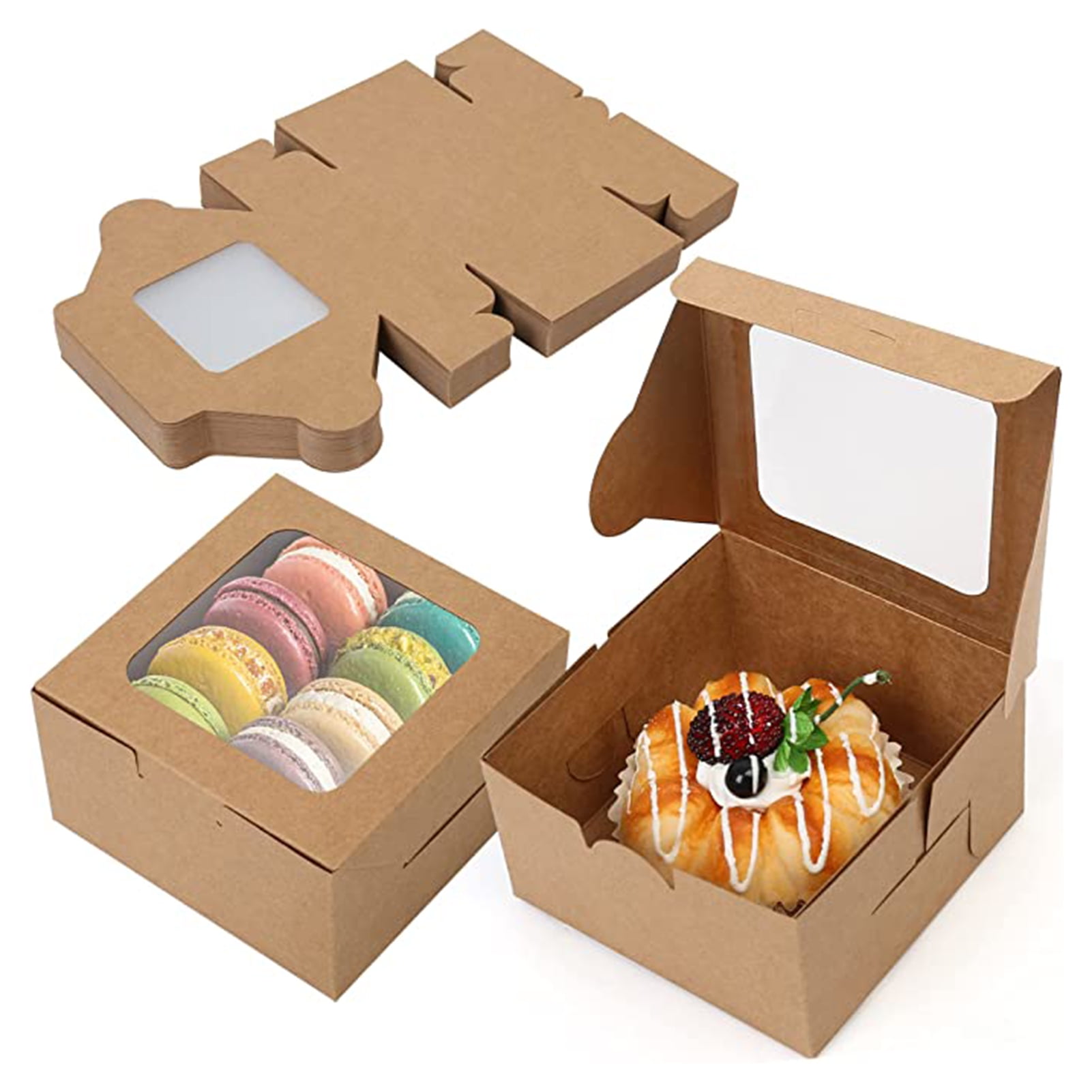 Cookie Treat Boxes - Bakery Boxes with Window Displays for Cookie ...