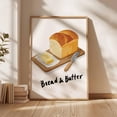 Affixzi Rustic Bread Poster, Kitchen Wall Art, Country Decor, Unframed ...