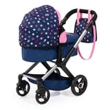 Bayer Design Doll Pram Xeo - Blue/Pink Stars - Fits Dolls up to 18 ...