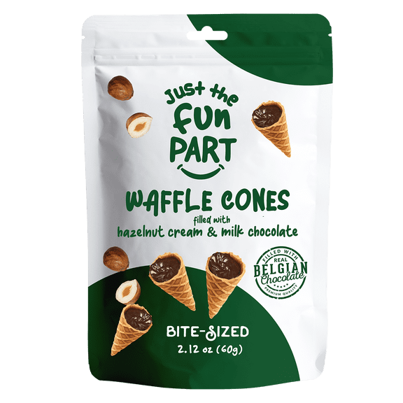 Just The Fun Part Miniature Snack - Bite-Sized Waffle Cones Filled With ...