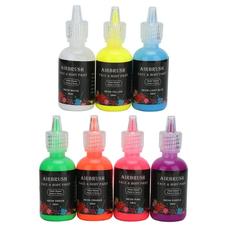Luminous Body Paint, Easy Clean UV Blacklight Body Paint Glowing In ...