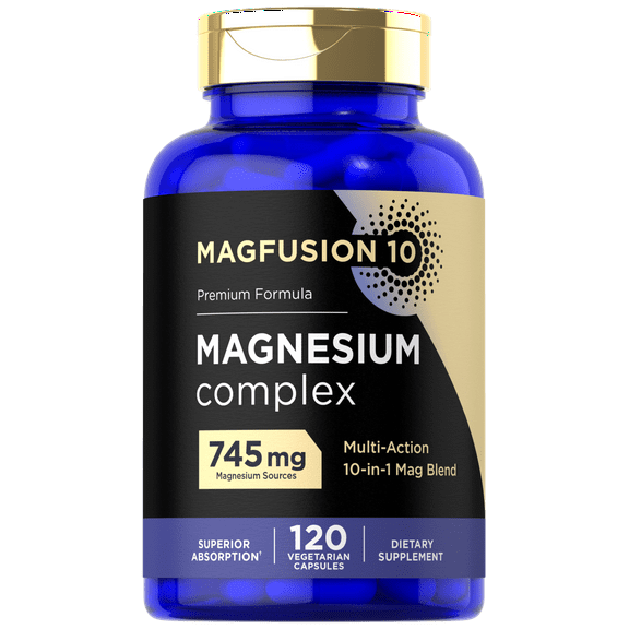 Toplux Magnesium Complex, 1000mg Elemental Magnesium Capsules ...