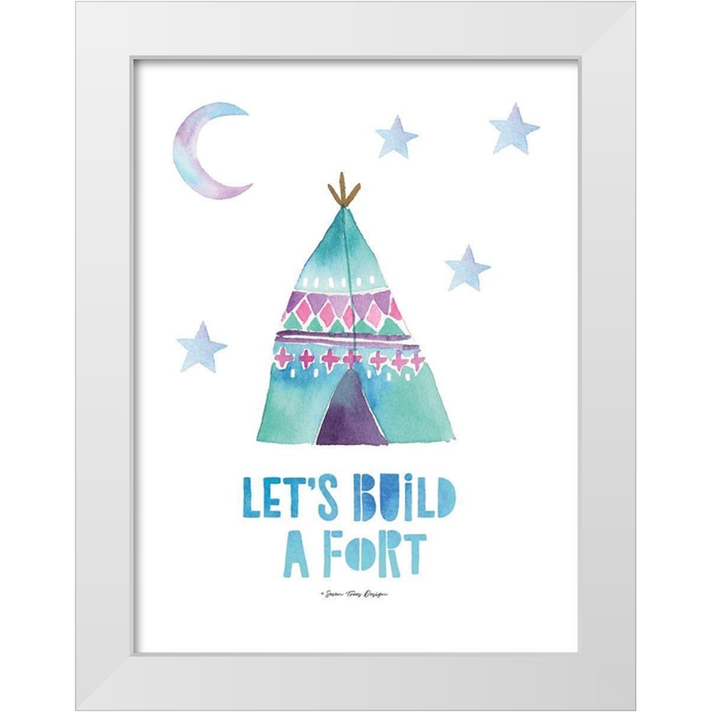 Seven Trees Design 15x18 White Modern Wood Framed Museum Art Print ...